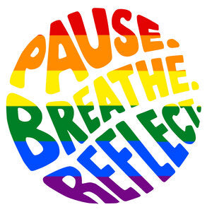 Stickers Pause Breathe Reflect